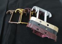 China Aluminum Ceiling Mount Double Curtain Pole Brackets 28mm 32mm Custom Colors for sale