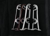 China Decorative Aluminum Alloy Double 0.3mm Curtain Pole Brackets for sale