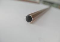 China 0.45mm 6.7m Golden Aluminium Curtain Pole for sale