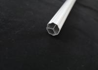 China White Aluminum Curtain Rod 0.3mm Thickness 6.7m Length Decorative Round Finials for sale