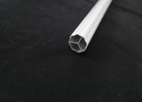China White Aluminum Curtain Rod 0.3mm Thickness 6.7m Length Decorative Round Finials for sale