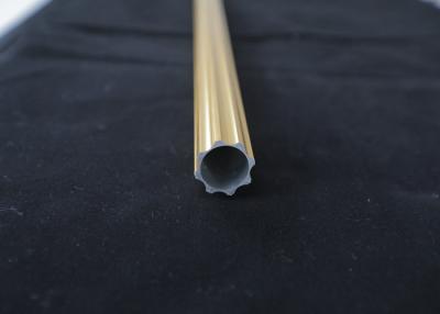 China Golden 5.8m Aluminium Curtain Rod 28mm Diameter 0.3mm Thickness for sale