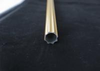 China Golden 5.8m Aluminium Curtain Rod 28mm Diameter 0.3mm Thickness for sale