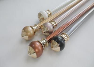 China 0.35mm Inside Window Frame Curtain Rod 28mm Galvanized Pipe Adjustable Hardware for sale