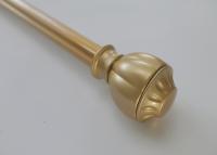 China 28mm 6.7m Heavy Duty Wrought Iron Curtain Rods Zinc Alloy Silver Gold Black for sale