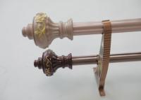 China 6.7m Simple Style 0.45mm Wrought Iron Double Curtain Rods for sale