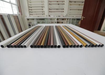 China 5m Black Zinc Alloy Wrought Iron Curtain Rods Adjustable 0.79kg/m for sale
