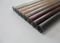 China 5m Black Zinc Alloy Wrought Iron Curtain Rods Adjustable 0.79kg/m for sale