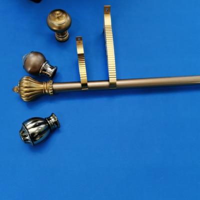 China European Style 0.35mm 28mm Steel Pipe Curtain Rods Adjustable Hardware for sale