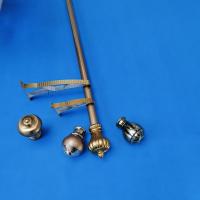 China European Style 0.35mm 28mm Steel Pipe Curtain Rods Adjustable Hardware for sale