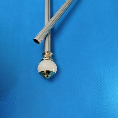 China Zinc Alloy Curtain Rod 1.2mm Thickness 0.79kg/m Heavy Duty Custom Length for sale
