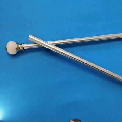 China 6.7m Zinc Alloy Steel Pipe Curtain Rods 26mm Diameter 0.3mm Thickness Gold for sale