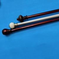 China Adjustable 6.7 Metre 0.3mm Side Wall Mount Curtain Rod for sale