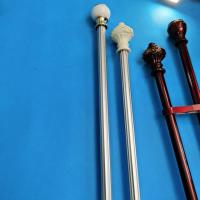 China 22 Feet Office Decorative Zinc Alloy Black Iron Curtain Pole 6063 Aluminum 6.7m Length for sale
