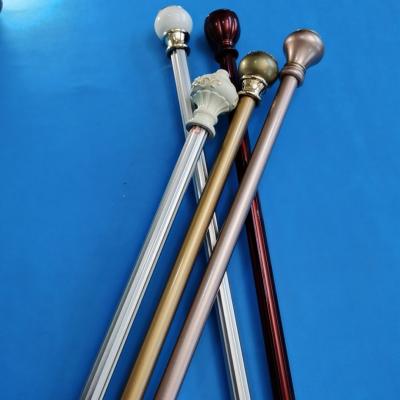 China Zinc Alloy 22 Inch 6.7m Black Iron Curtain Rod Set for Home Decorative Use for sale