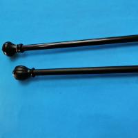 China Polished Metal 22 Inch Window Decorative Cast Iron Pipe Curtain Rod 22 lbs Capacity for sale