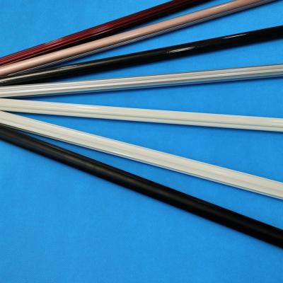 China 22 Inch 1.8ft Zinc Alloy Cast Iron Curtain Pole Adjustable Heavy Duty for sale