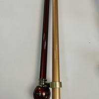 China 22 Inch 1.8ft Zinc Alloy Cast Iron Curtain Pole Adjustable Heavy Duty for sale