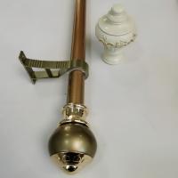 China European Style 28mm Black Cast Iron Curtain Rods for Windows Custom Length 6.7m for sale