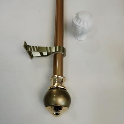 China Simple Classic 28mm 0.45mm Adjustable Drapery Rod for sale