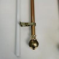 China European Style 16mm Steel Pipe Curtain Rods 0.5mm Thickness Custom Length for sale