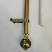 China 0.4mm Zinc Alloy 6.7m Flexible Curtain Pole Custom Colors Available for sale