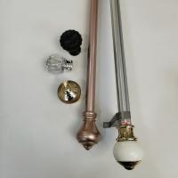 China 6.3m Gold 28mm Heavy Duty Curtain Rod Zinc Alloy Steel Hardware for sale