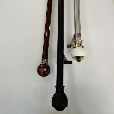 China 22 Inch Single Track Ceiling Mount Steel Pipe Curtain Rods for sale