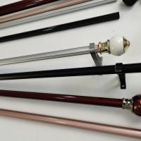 China 22 Inch Single Track Ceiling Mount Steel Pipe Curtain Rods for sale