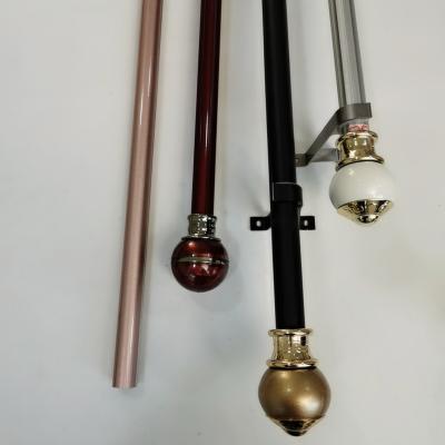 China Window 6.3m 22 Inch Polished Chrome Curtain Pole for sale
