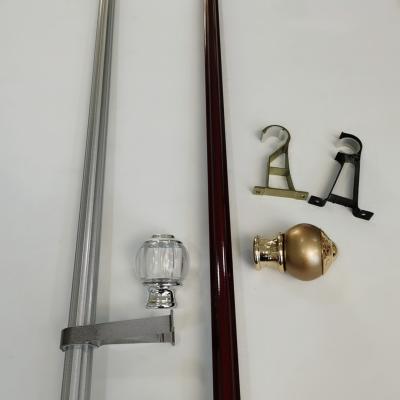 China Anodized Carving Curtain Rods 6.3m 26mm Steel Pipe for Bedroom Office Decorative for sale
