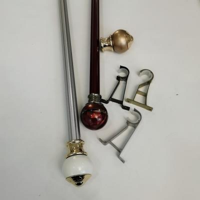 China Electroplated 0.3mm 6.7m Steel Pipe Curtain Rods for sale