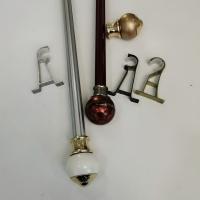 China Electroplated 0.3mm 6.7m Steel Pipe Curtain Rods for sale