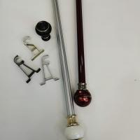 China Silver Single 28mm European Style Heavy Duty Extra Long Curtain Rods 6.7m for sale