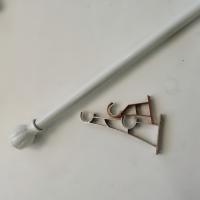 China Silver Single 28mm European Style Heavy Duty Extra Long Curtain Rods 6.7m for sale