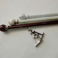 China 6.3m Silver Adjustable Home Decorative Steel Pipe Curtain Rods for sale