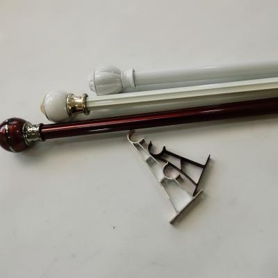 China 6.3m Silver Adjustable Home Decorative Steel Pipe Curtain Rods for sale