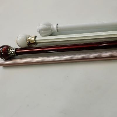 China 6.3m Silver Adjustable Home 0.45mm Galvanized Pipe Curtain Rod for sale