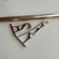 China Anodizing Carving Office 0.45mm Galvanized Pipe Curtain Rod for sale