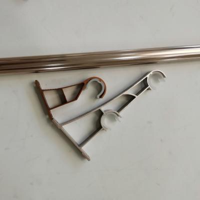 China Anodizing Carving Office 0.45mm Galvanized Pipe Curtain Rod for sale
