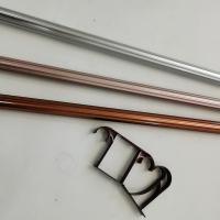 China Electroplated Bedroom 6.7m Simple Black Curtain Rod for sale