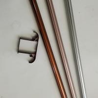China Electroplated Bedroom 6.7m Simple Black Curtain Rod for sale