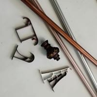 China Zinc Alloy 22 Inch 7.2 Metres Removable Curtain Rod Decorative Galvanized Pipe for sale