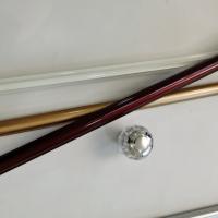 China 22 Inch Single Track Ceiling Mount Galvanized Pipe Curtain Rod 0.6mm-1mm Thickness for sale