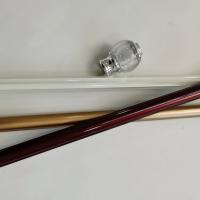 China 22 Inch Single Track Ceiling Mount Galvanized Pipe Curtain Rod 0.6mm-1mm Thickness for sale