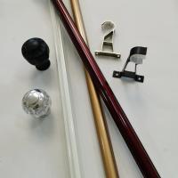 China 0.35mm Chrome 6.7m Inside Window Frame Curtain Rod for sale