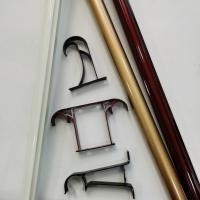 China Antique Brass Metal Pipe Curtain Rod 0.4mm Thickness Adjustable Length 22lb Capacity for sale