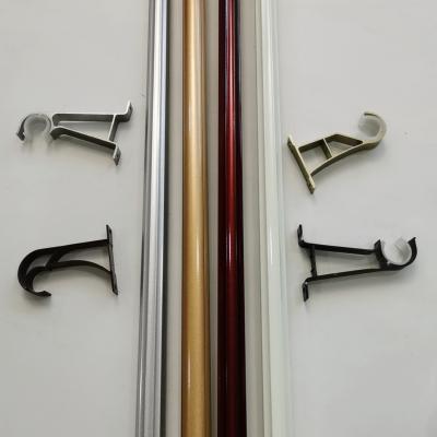 China SGS 22mm Gold 0.4mm Galvanized Pipe Curtain Rod for sale