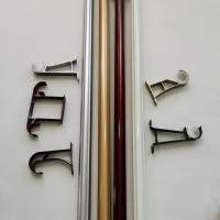 China SGS 22mm Gold 0.4mm Galvanized Pipe Curtain Rod for sale