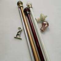China 28mm 0.3mm Adjustable Home Hardware Curtain Rods for sale